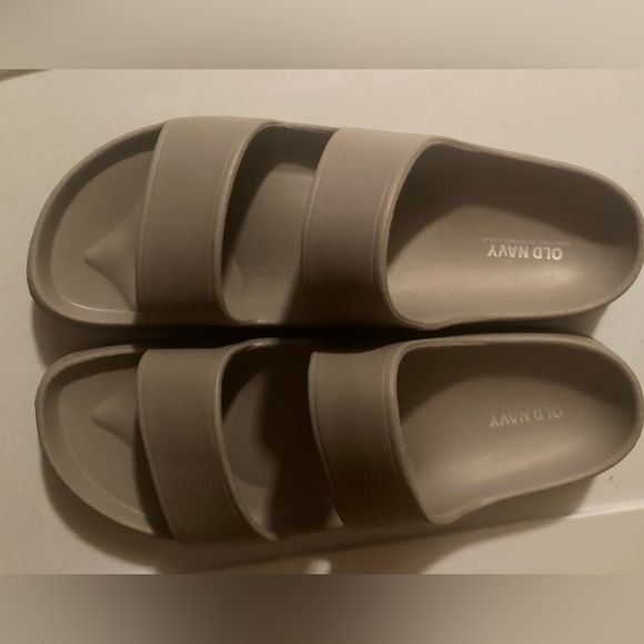 Old Navy | Shoes | Old Navy Beige Slide Sandals 1 | Poshmark